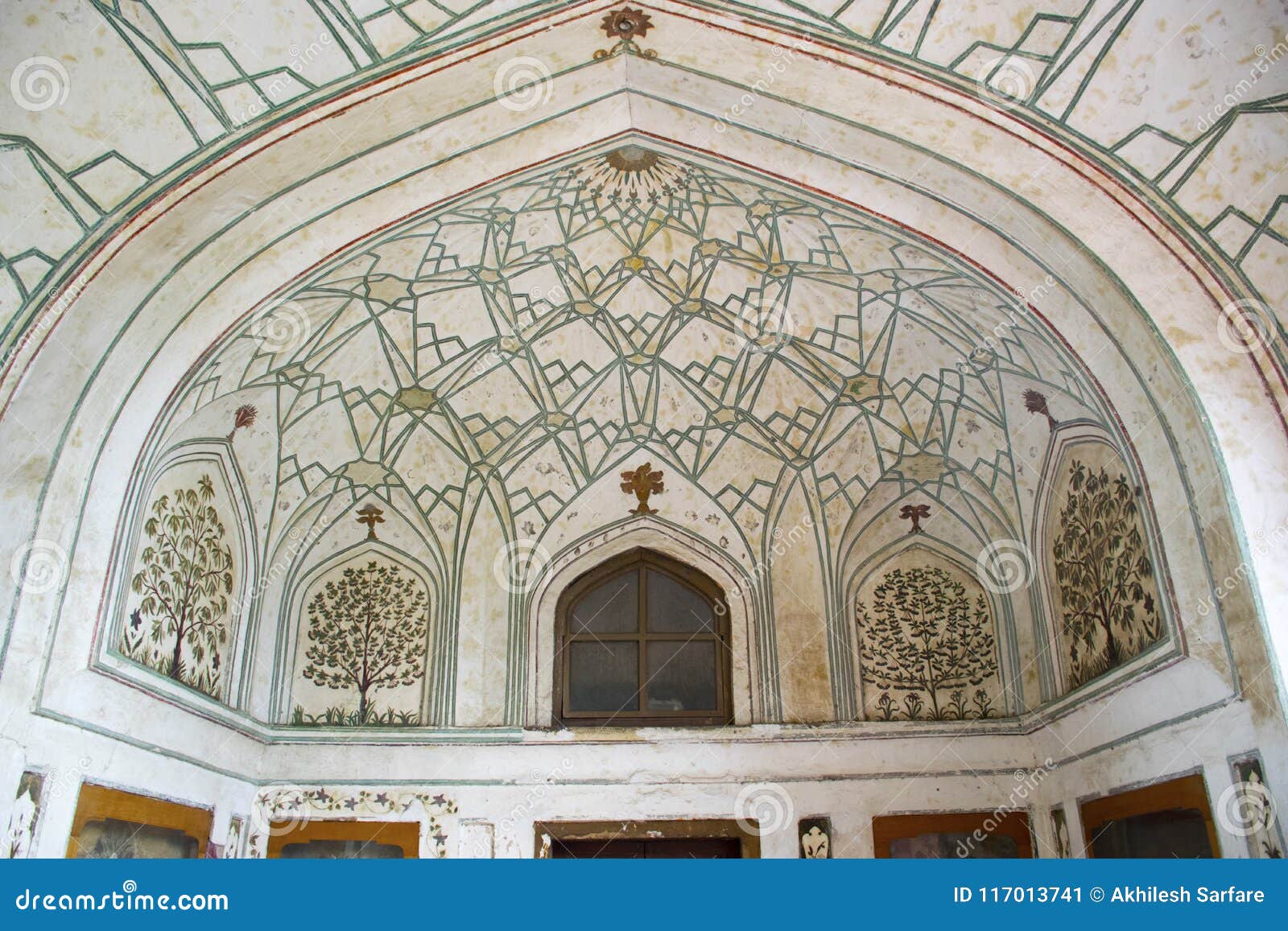 Interior of a Monument in Red Fort Complex Stock Image - Image of place ...
