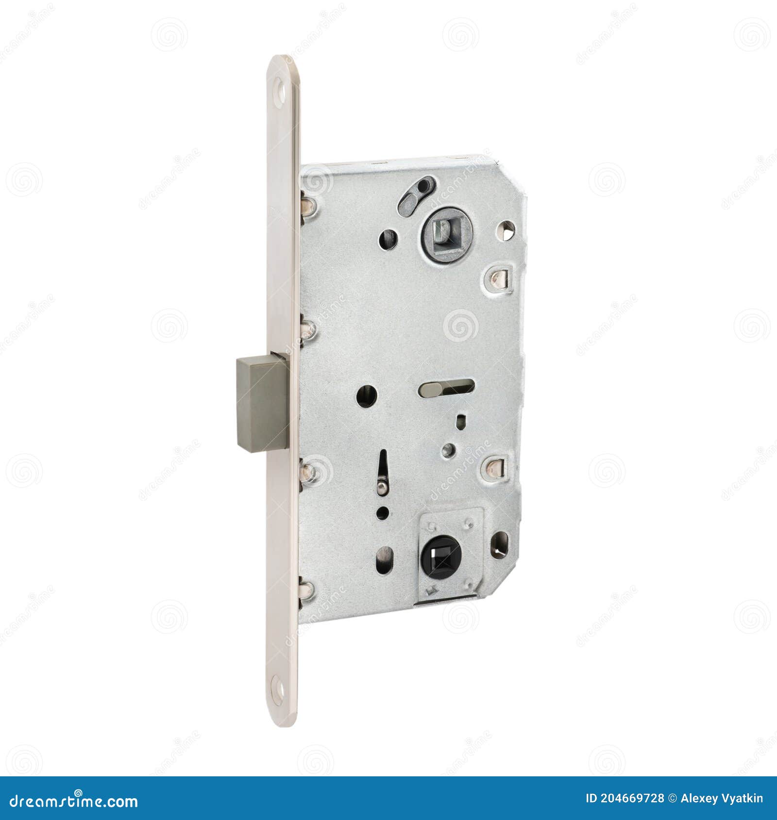 Interior Mortise Lock with Rectangular Bolt Stock Photo - Image of ...