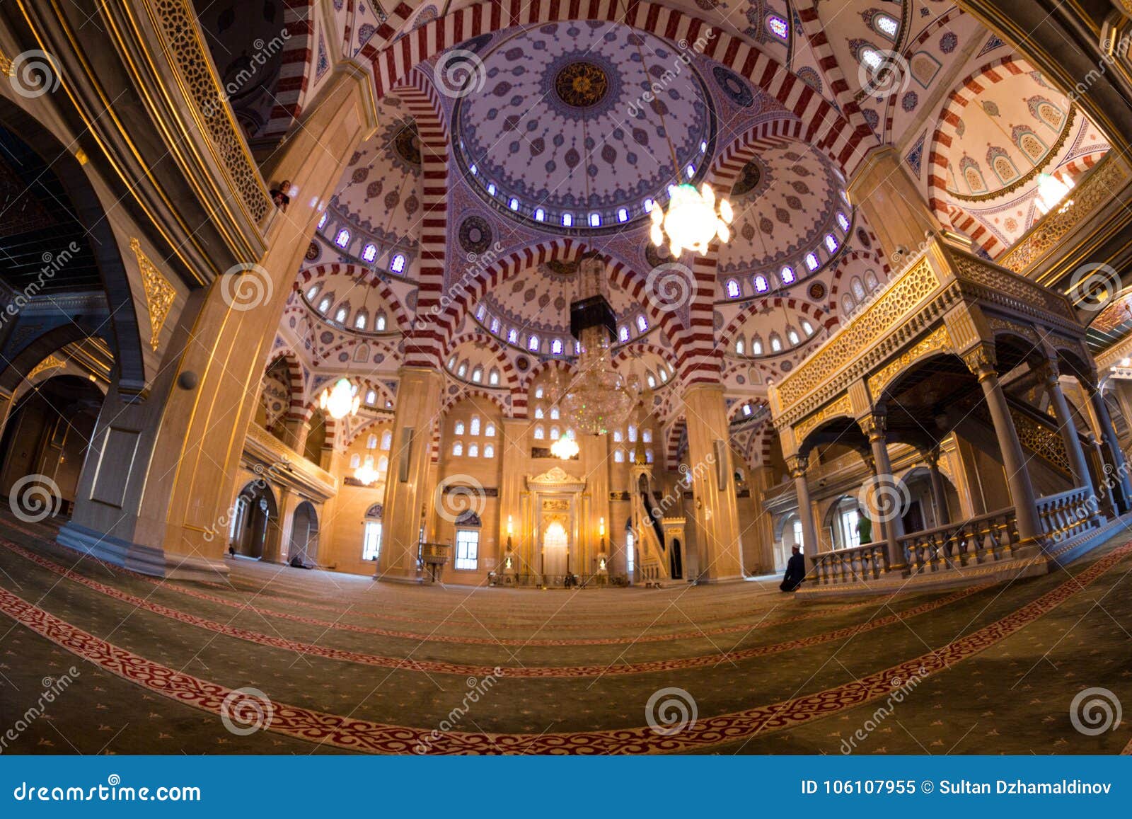 Mosque `Heart Of Chechnya` Akhmad Kadyrov Mosque. Grozny, The Capital ...
