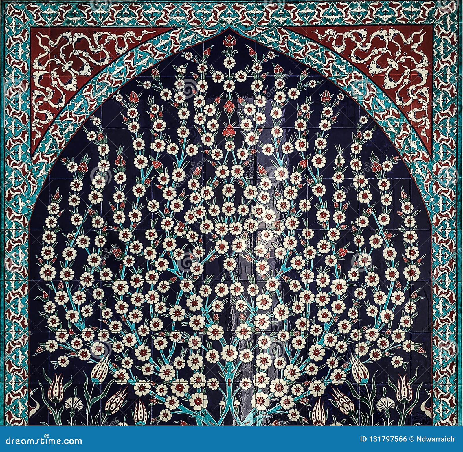 The Interior of the Mosque in the Samarkand Stock Photo - Image of ...