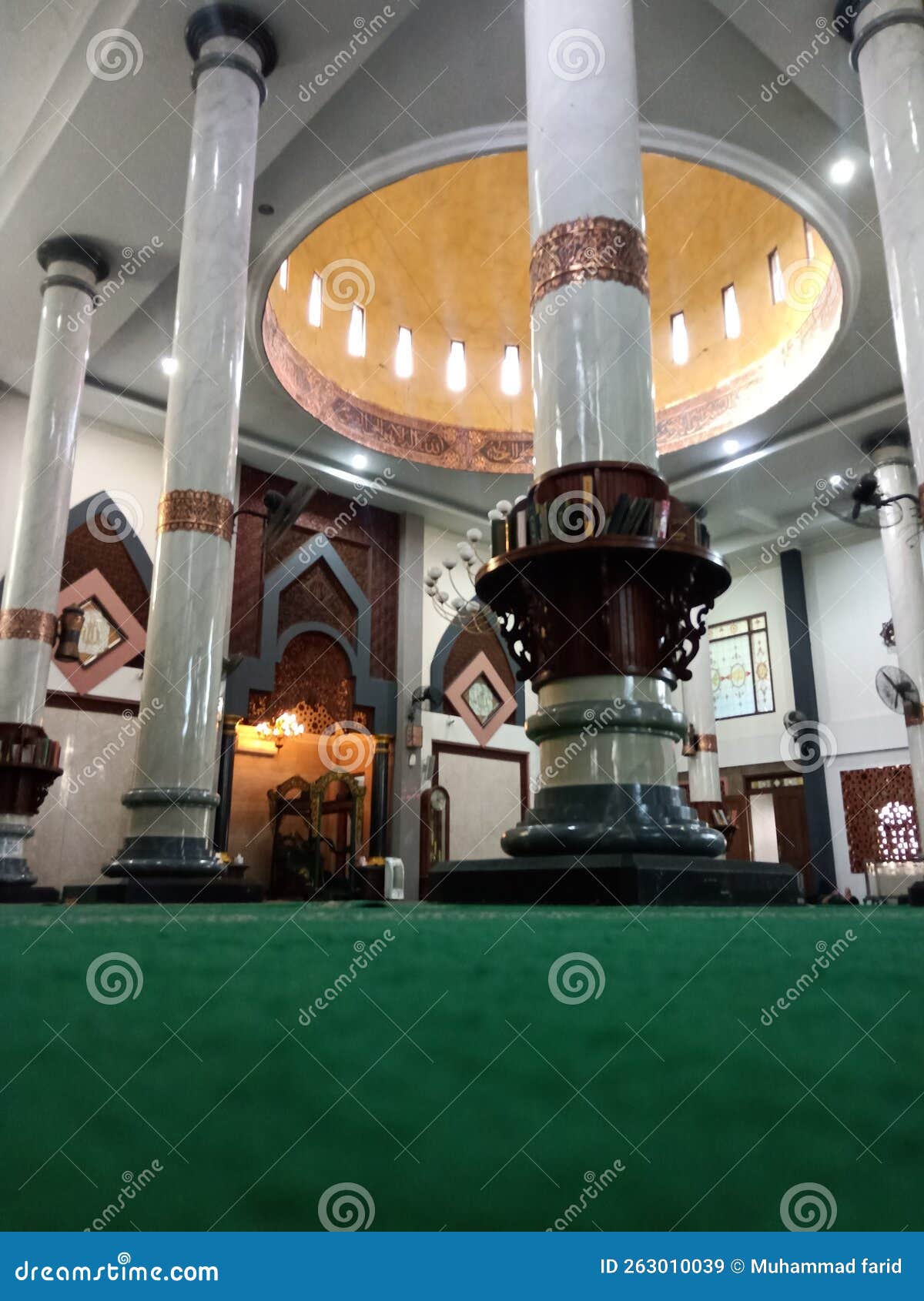 Interior of Mosque in Southeast Asia Indonesia Editorial Stock Image ...