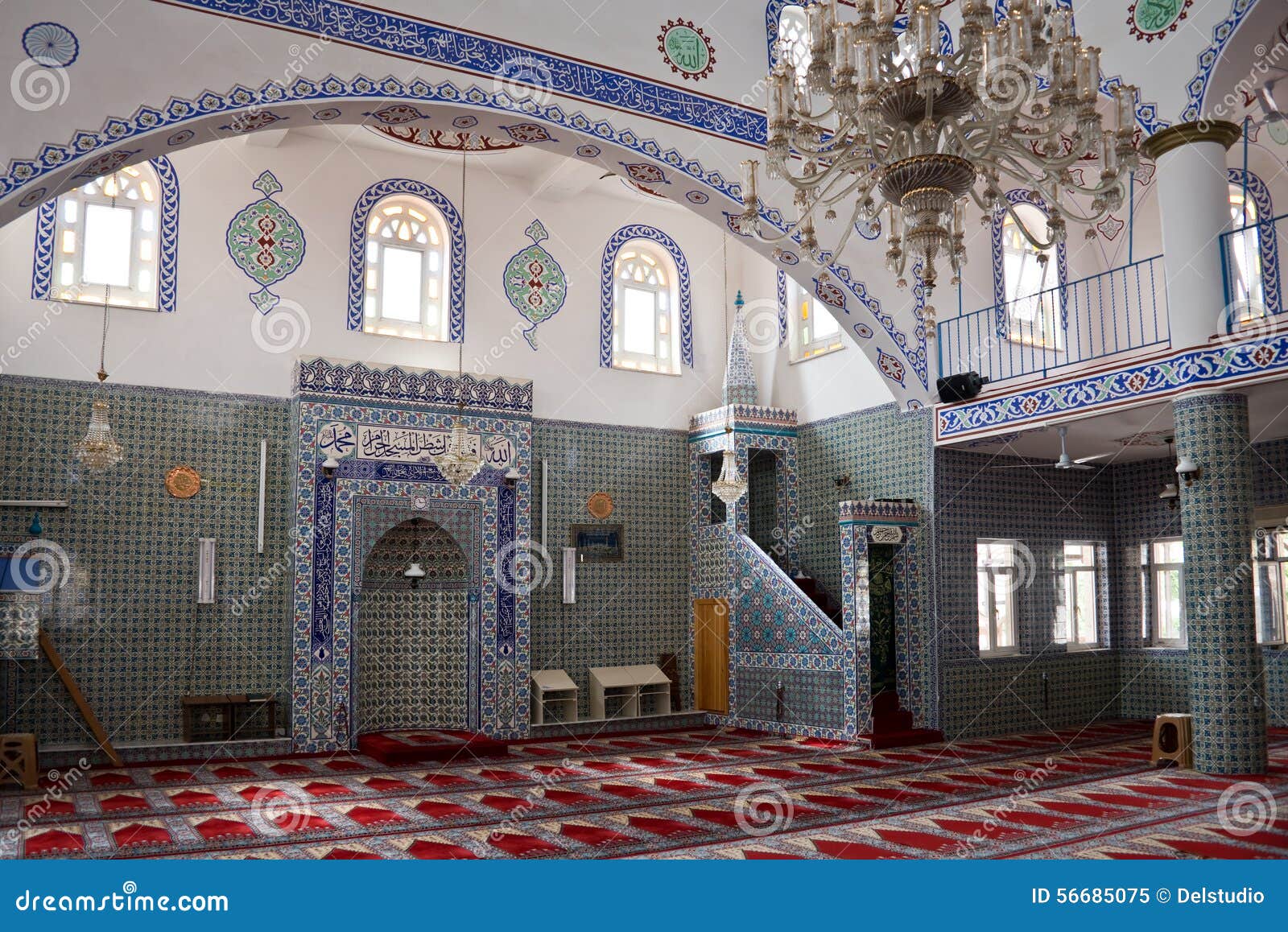 Interior of a Mosque, Turkey Stock Image - Image of ceramic, faith ...