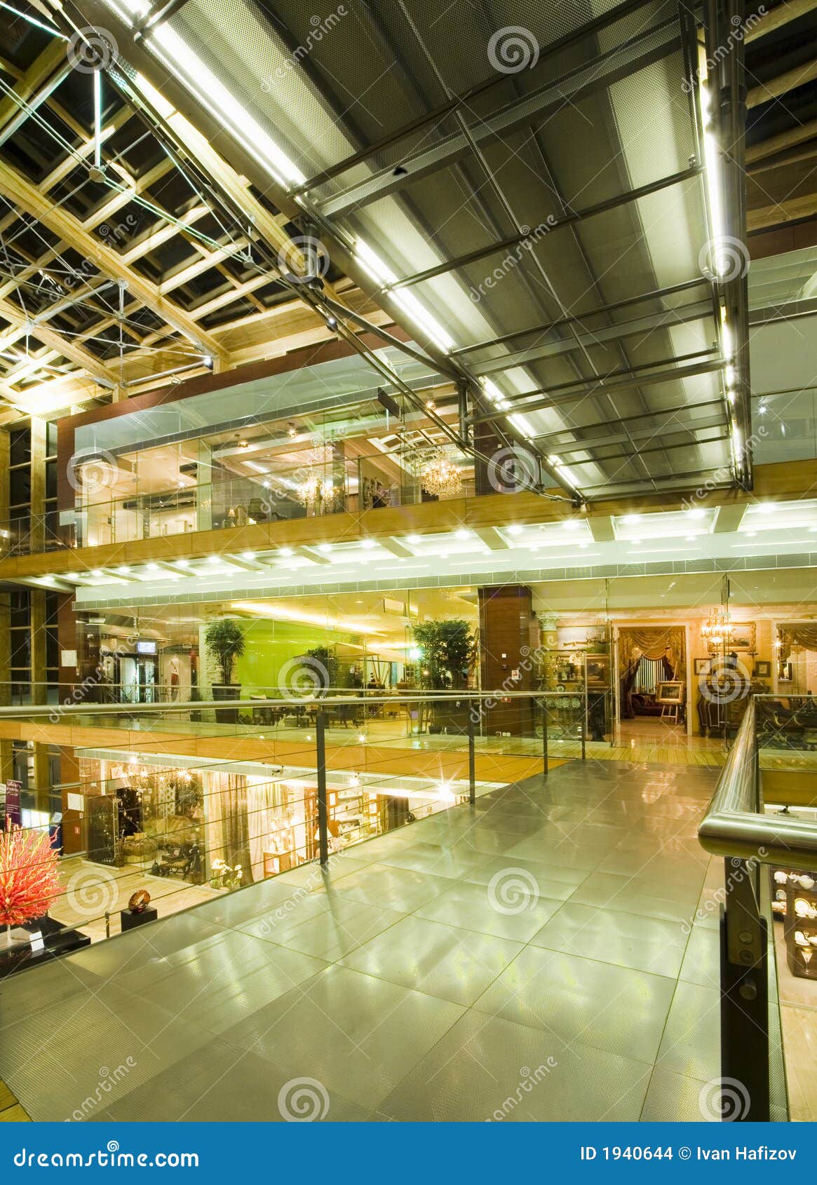 Interior of a Multe-level Mall Editorial Stock Image - Image of ...