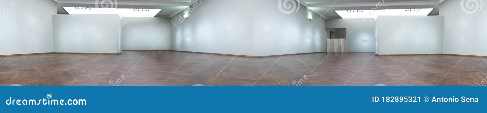 Interior of a Museum for Rendering Stock Image - Image of black ...