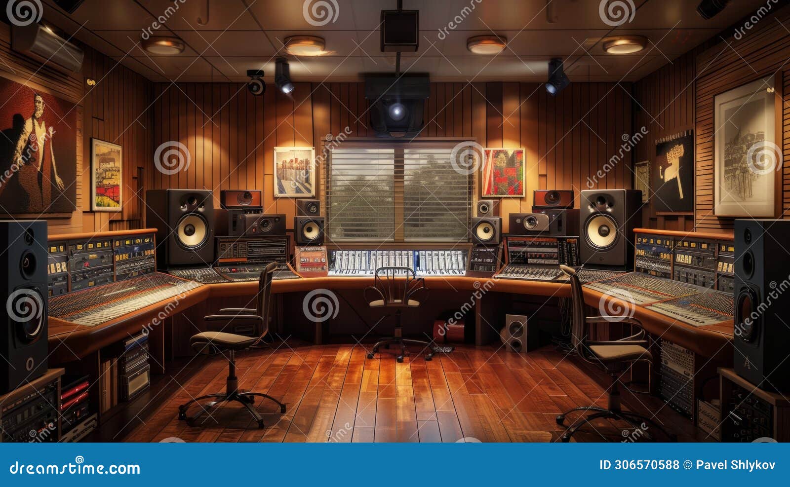 Interior of Music or Sound Recording Studio Stock Photo - Image of ...