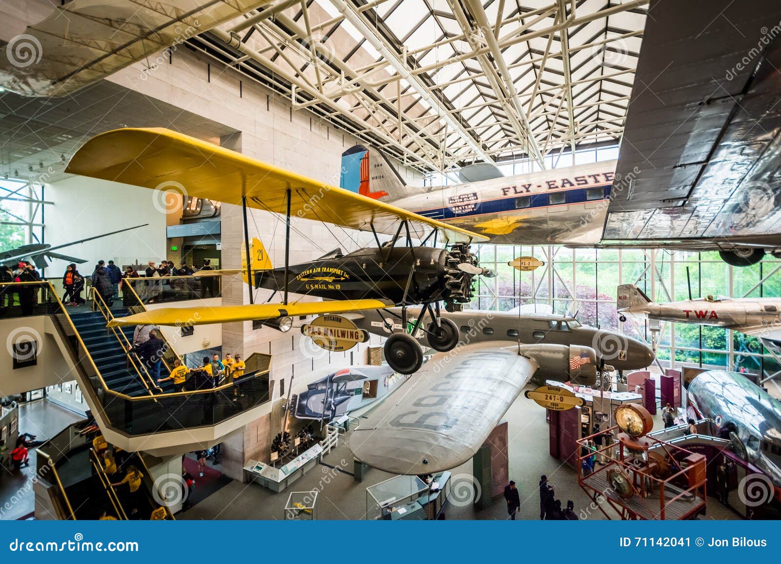 The Interior of the National Air & Space Museum in Washington, D ...