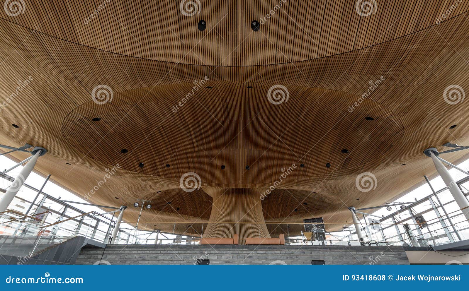 Interior of National Assembly for Wales a Editorial Stock Photo - Image ...