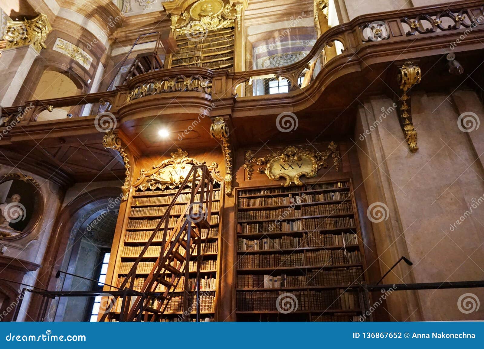 The Interior of the National Austrian Library in the Hofburg Palace ...