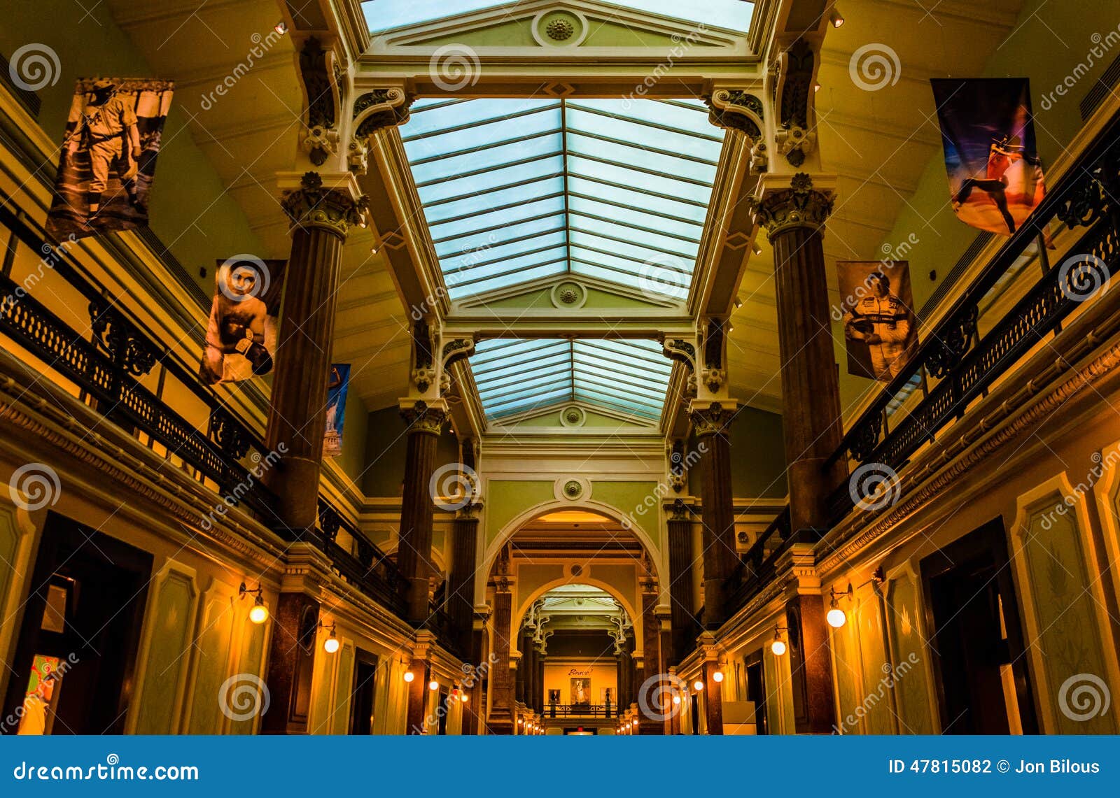 The Interior of the National Portrait Gallery, in Washington, DC ...