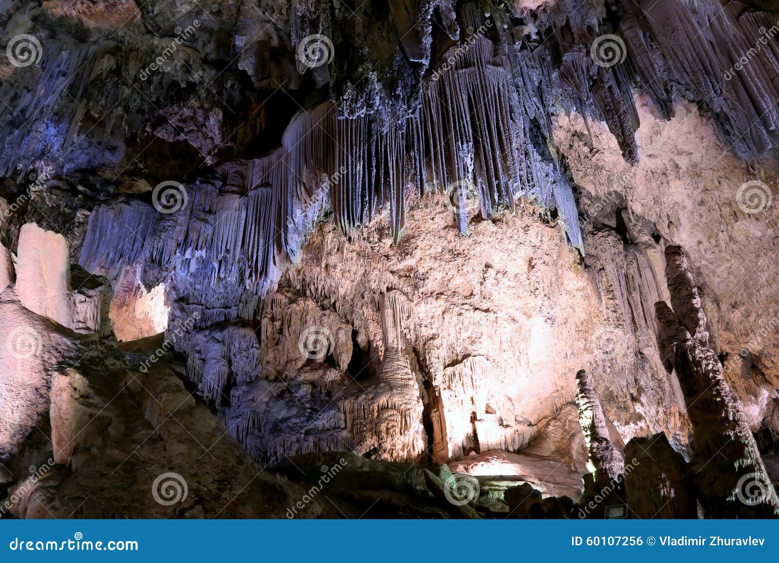 Interior of Natural Cave stock photo. Image of rock, spain - 60107256