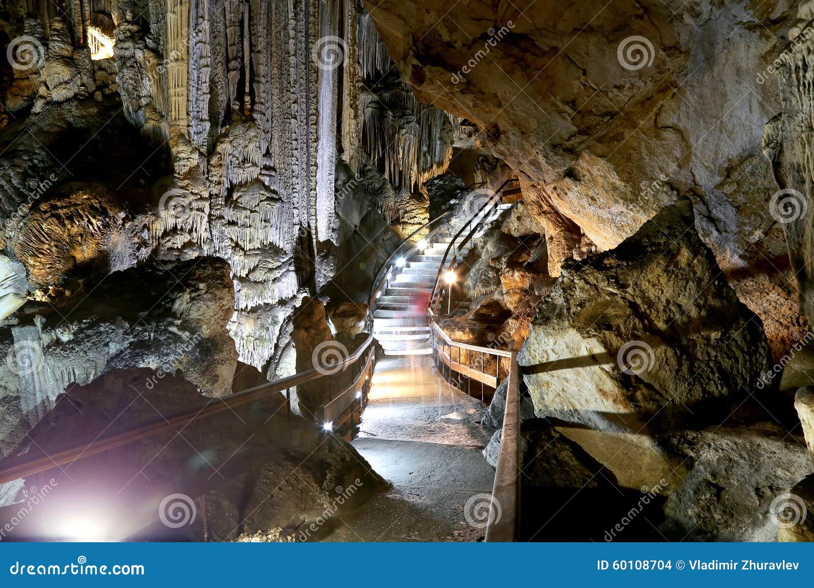 Interior of Natural Cave stock photo. Image of malaga - 60108704