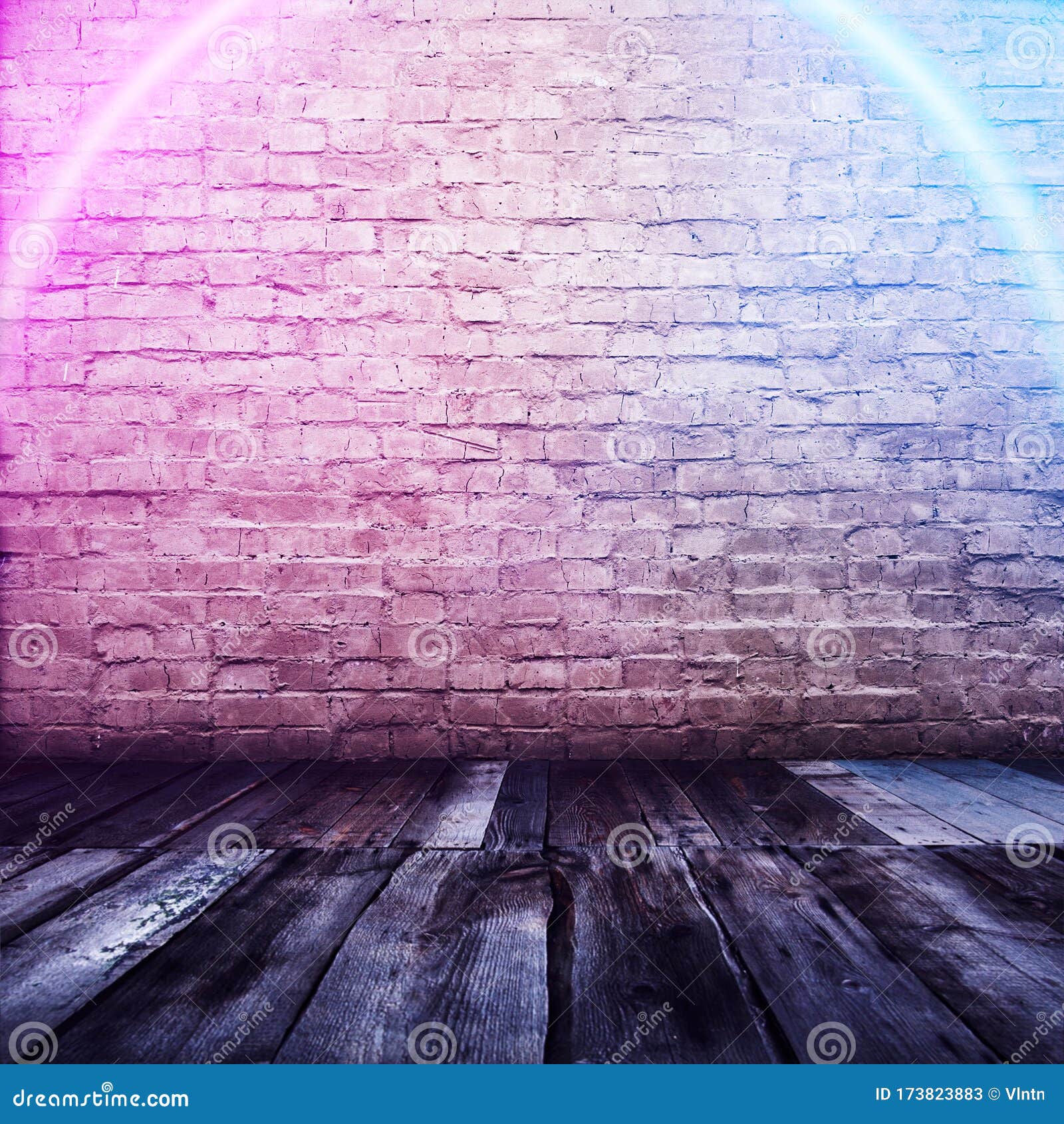 Interior with neon lights stock image. Image of walls - 173823883