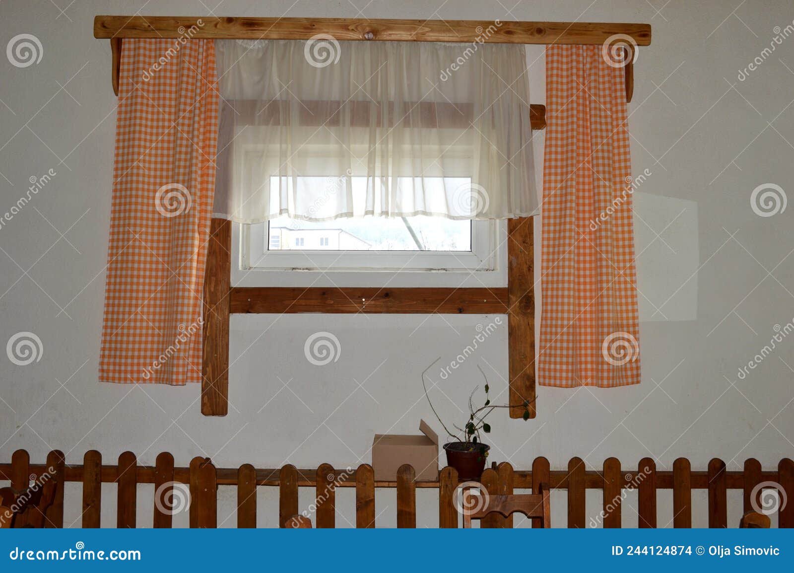 Interior of a New Ethno Restaurant Stock Photo - Image of fence, room ...