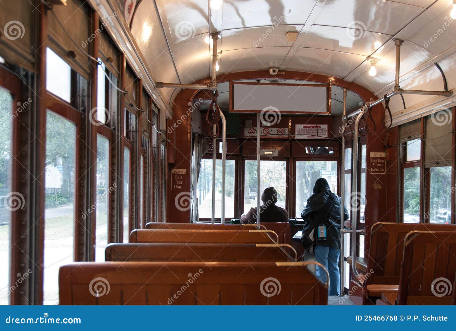 Interior of a New Orleans Streetcar Editorial Stock Photo - Image of ...