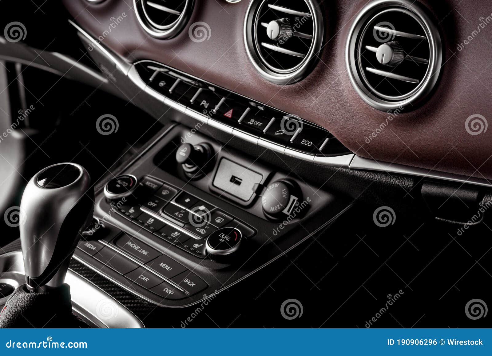 Interior of a New SUV Car with Control Buttons at the Cockpit Stock ...