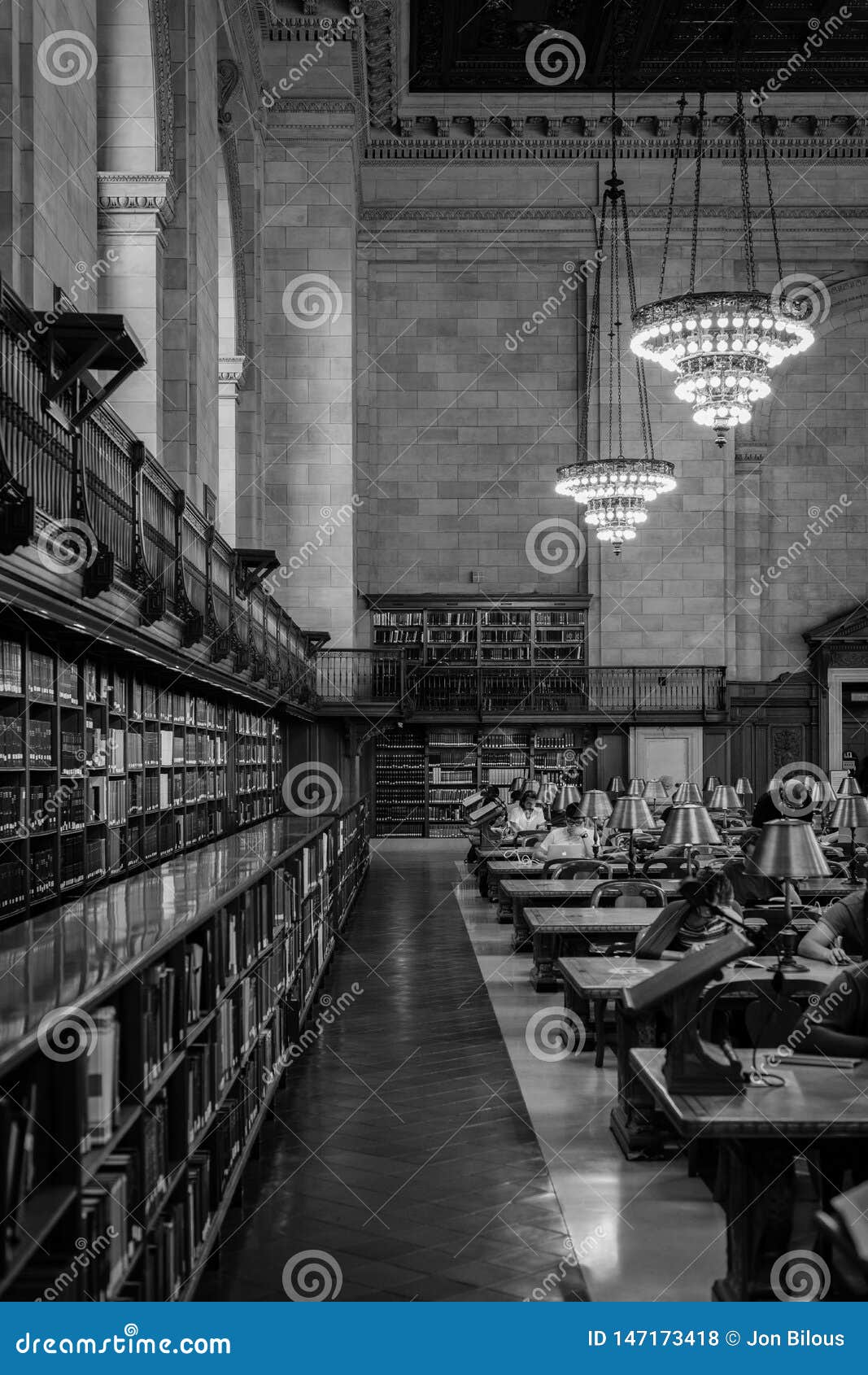 The Interior of the New York Public Library, in Manhattan, New York ...