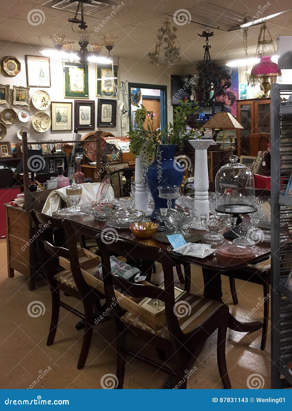 Interior of Nice Antique Store Editorial Stock Photo - Image of second ...