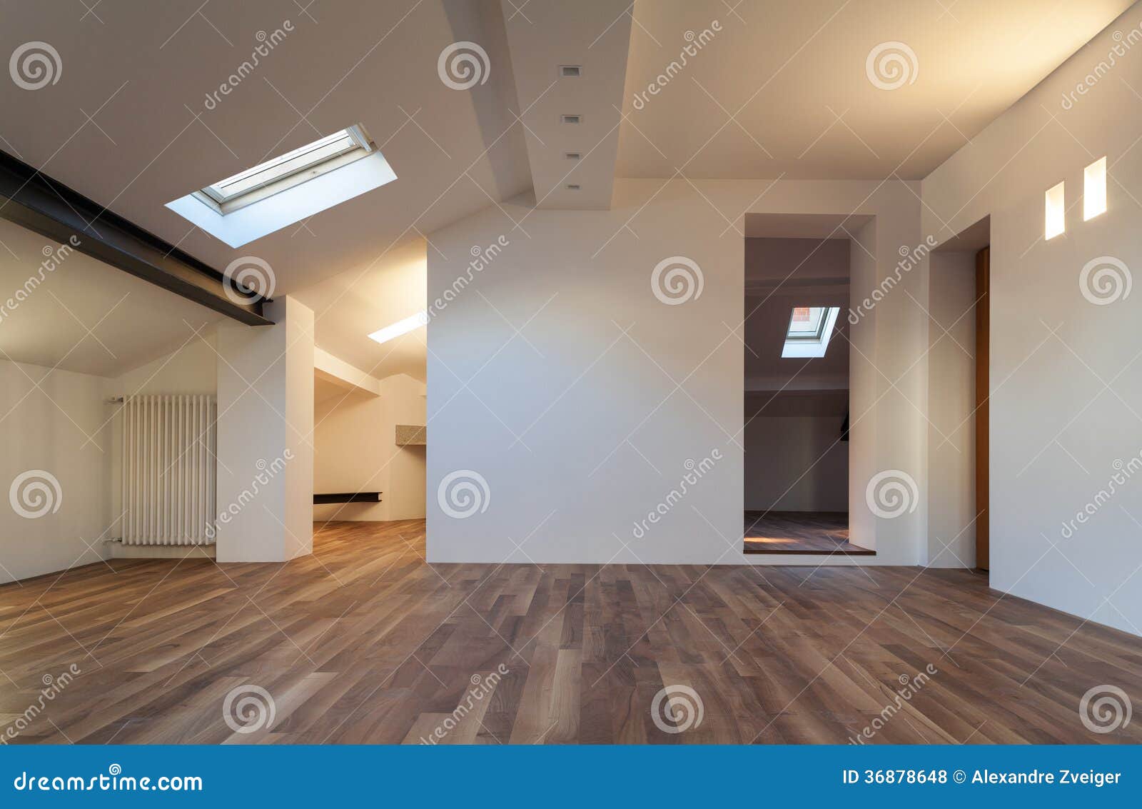 Interior nice loft stock photo. Image of white, hardwood - 36878648