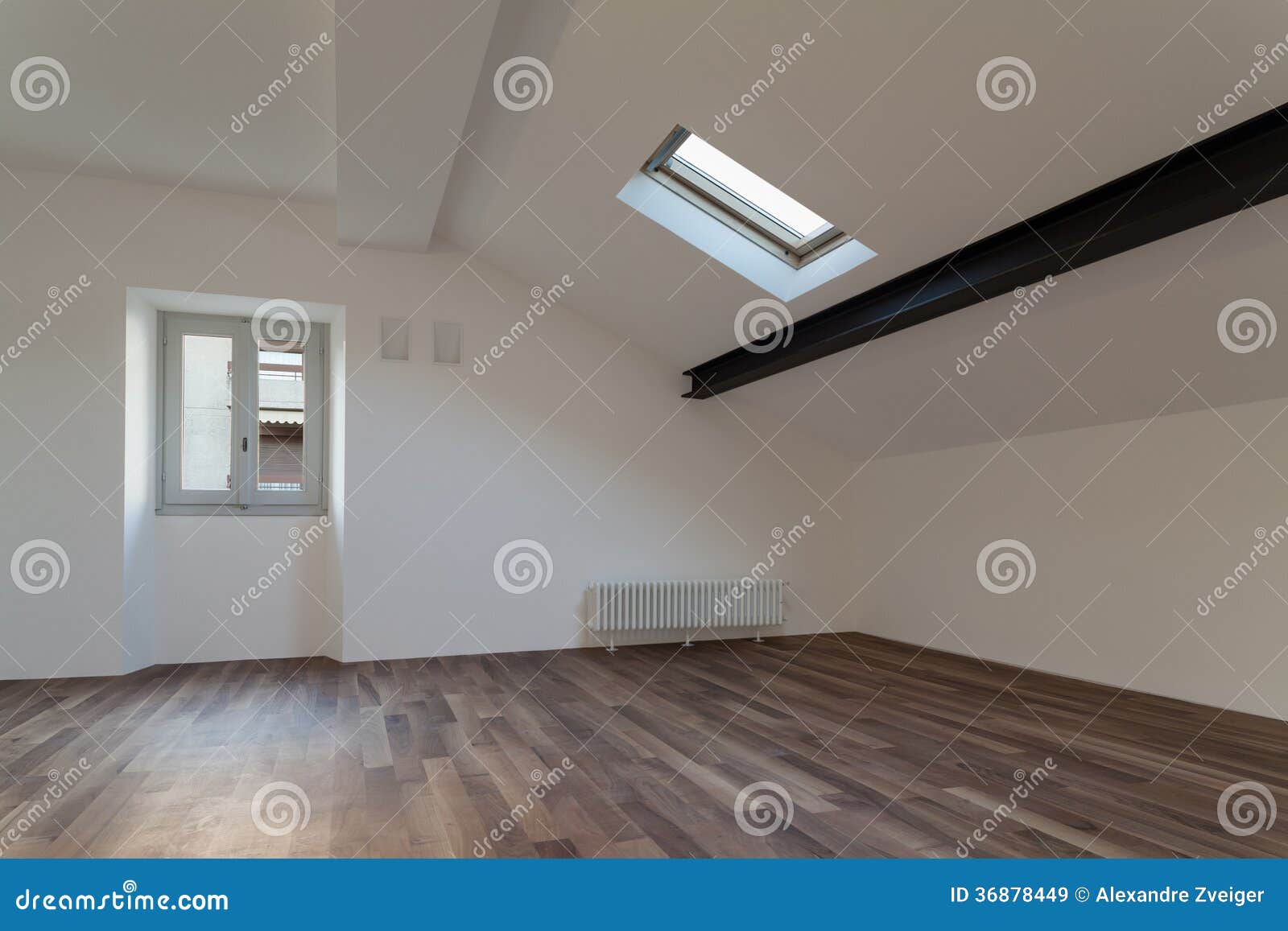 Interior nice loft stock image. Image of wide, hardwood - 36878449