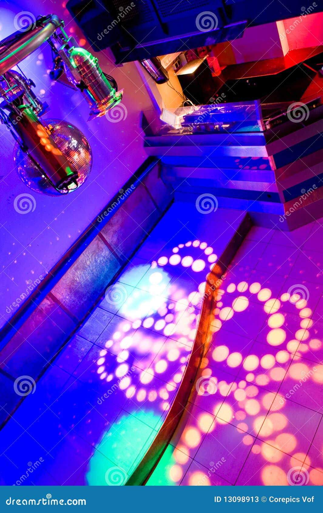 Interior of a nightclub stock image. Image of dance, mirror - 13098913
