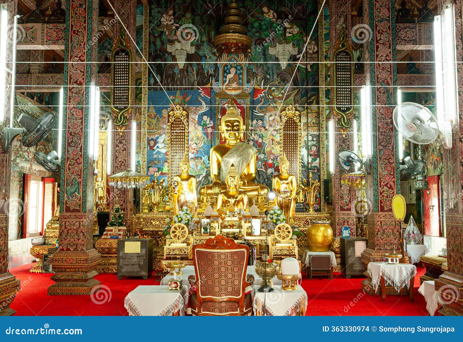 Interior of the Northern Temple. Stock Photo - Image of chapel, church ...