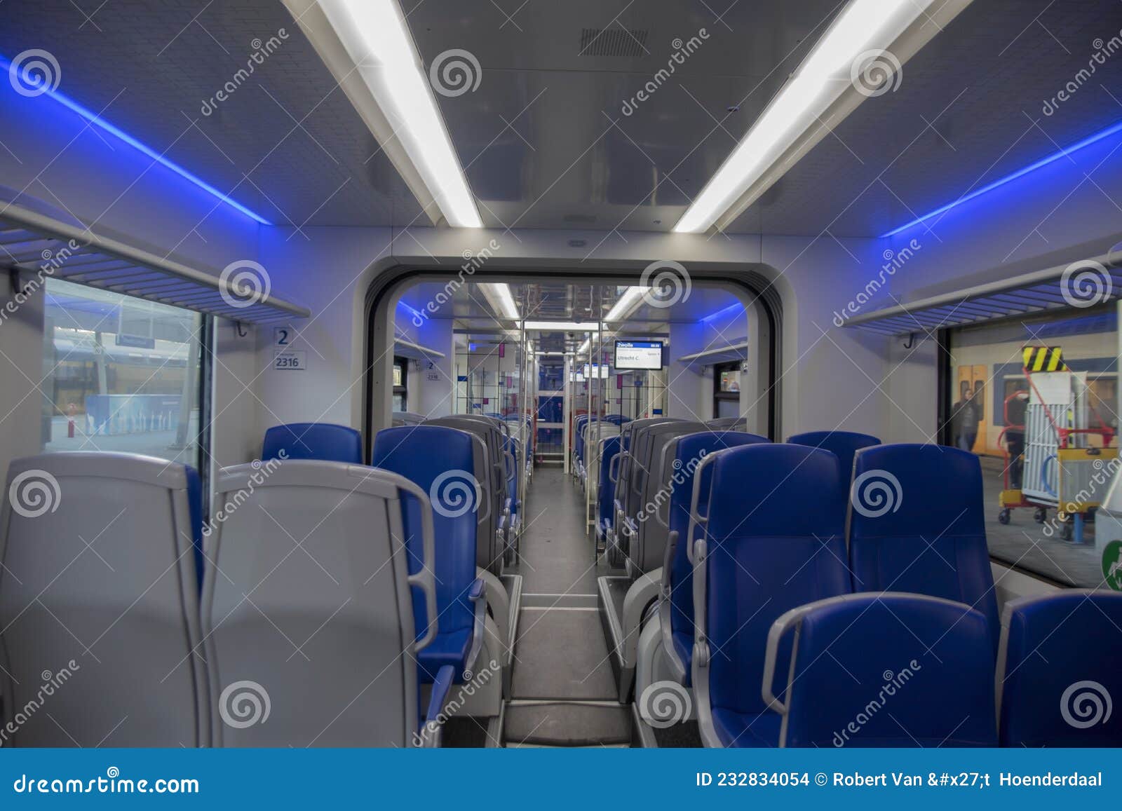Interior of a NS Train at Utrecht the Netherlands 7-10-2020 Editorial ...
