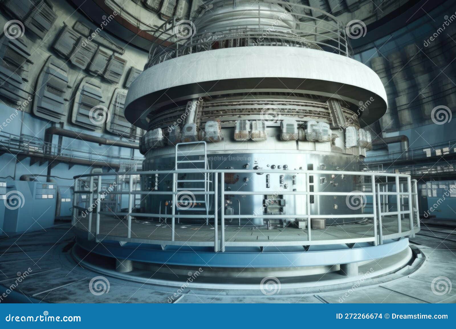 Interior of Nuclear Power Plant Look Like, Generative AI Stock ...