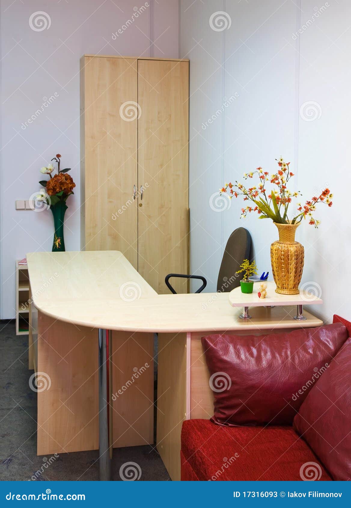 Interior of office room stock image. Image of comfortable - 17316093