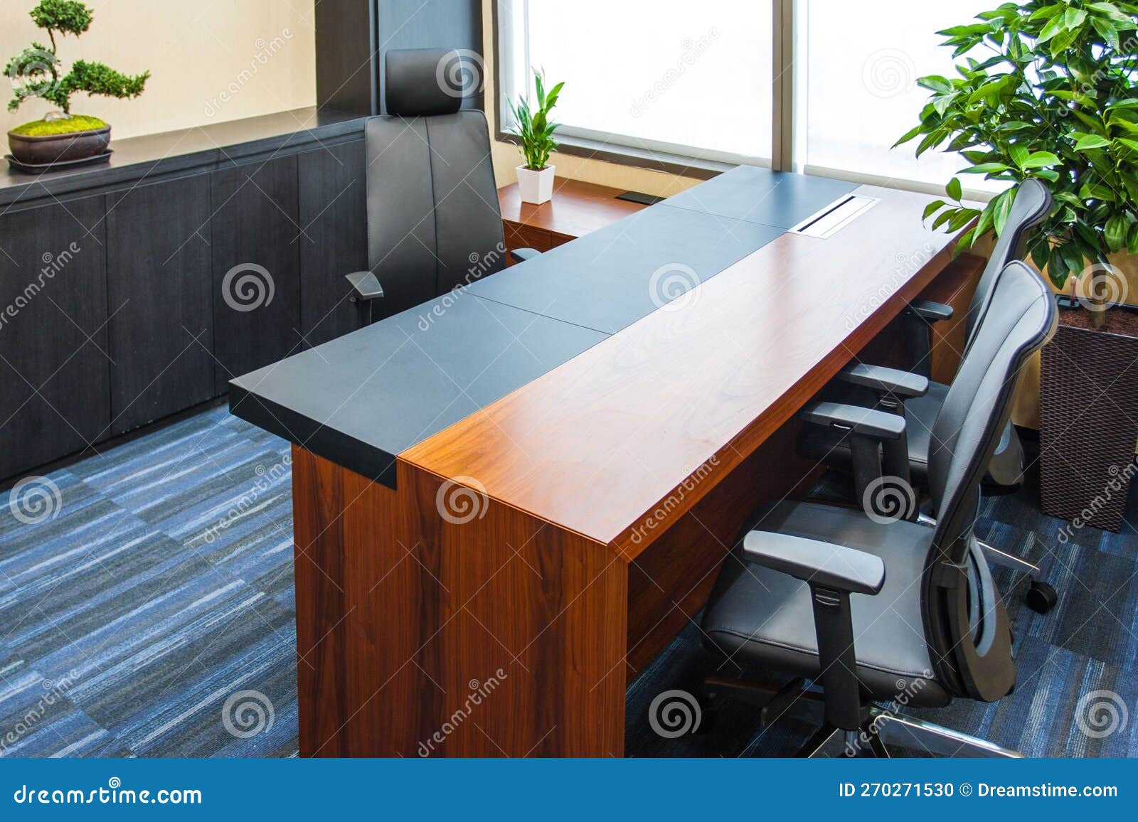 This is an Empty Office with a Desk and a Chair Stock Photo - Image of ...