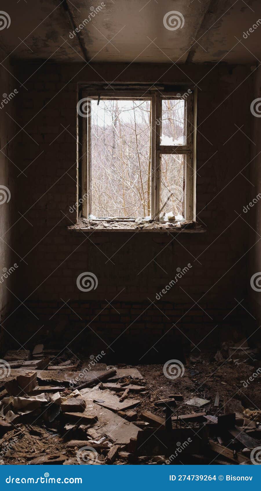 Interior of an Old, Abandoned Building Stock Photo - Image of ...