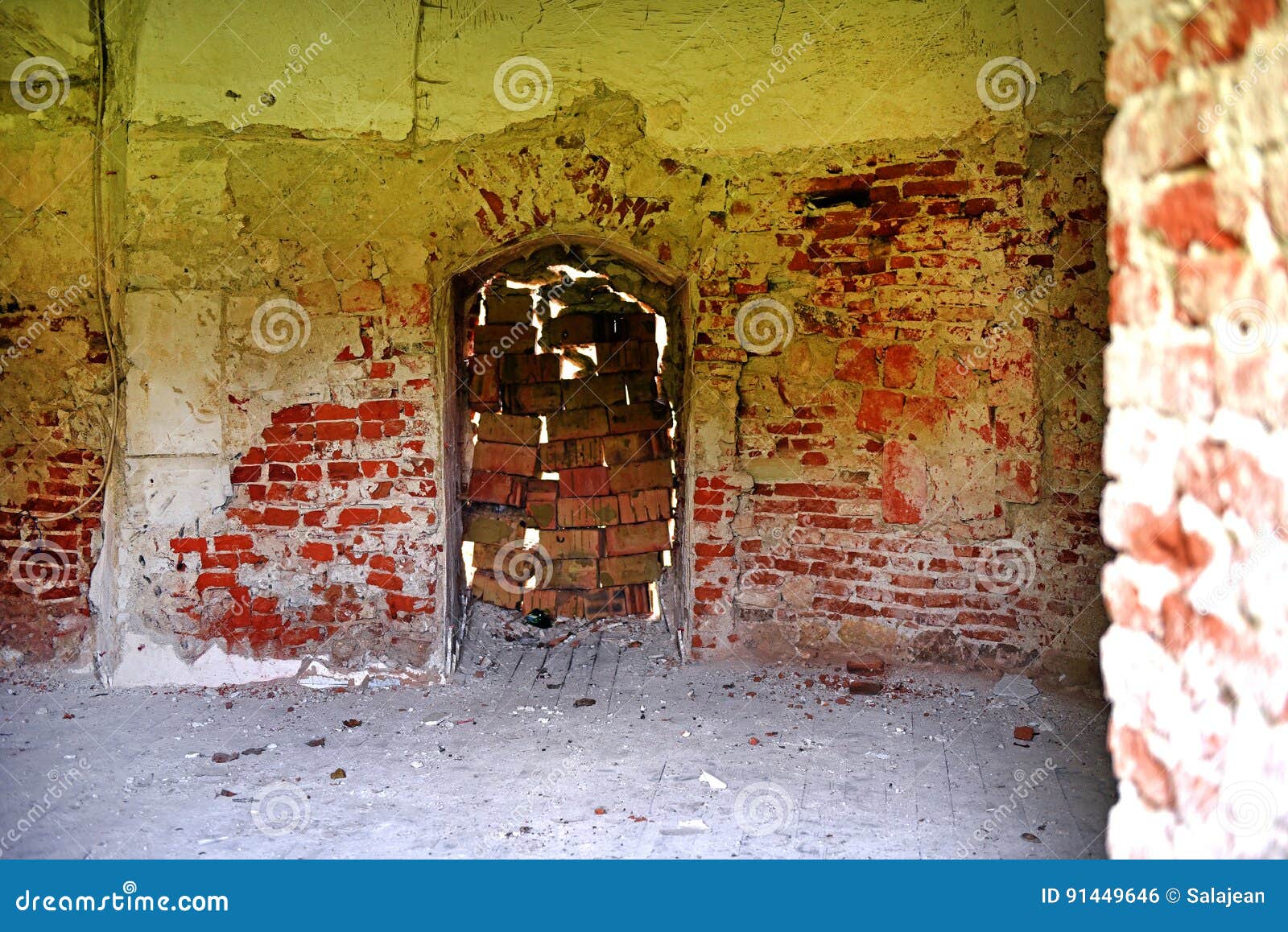Interior of an Old Abandoned Castle Stock Photo - Image of derelict ...