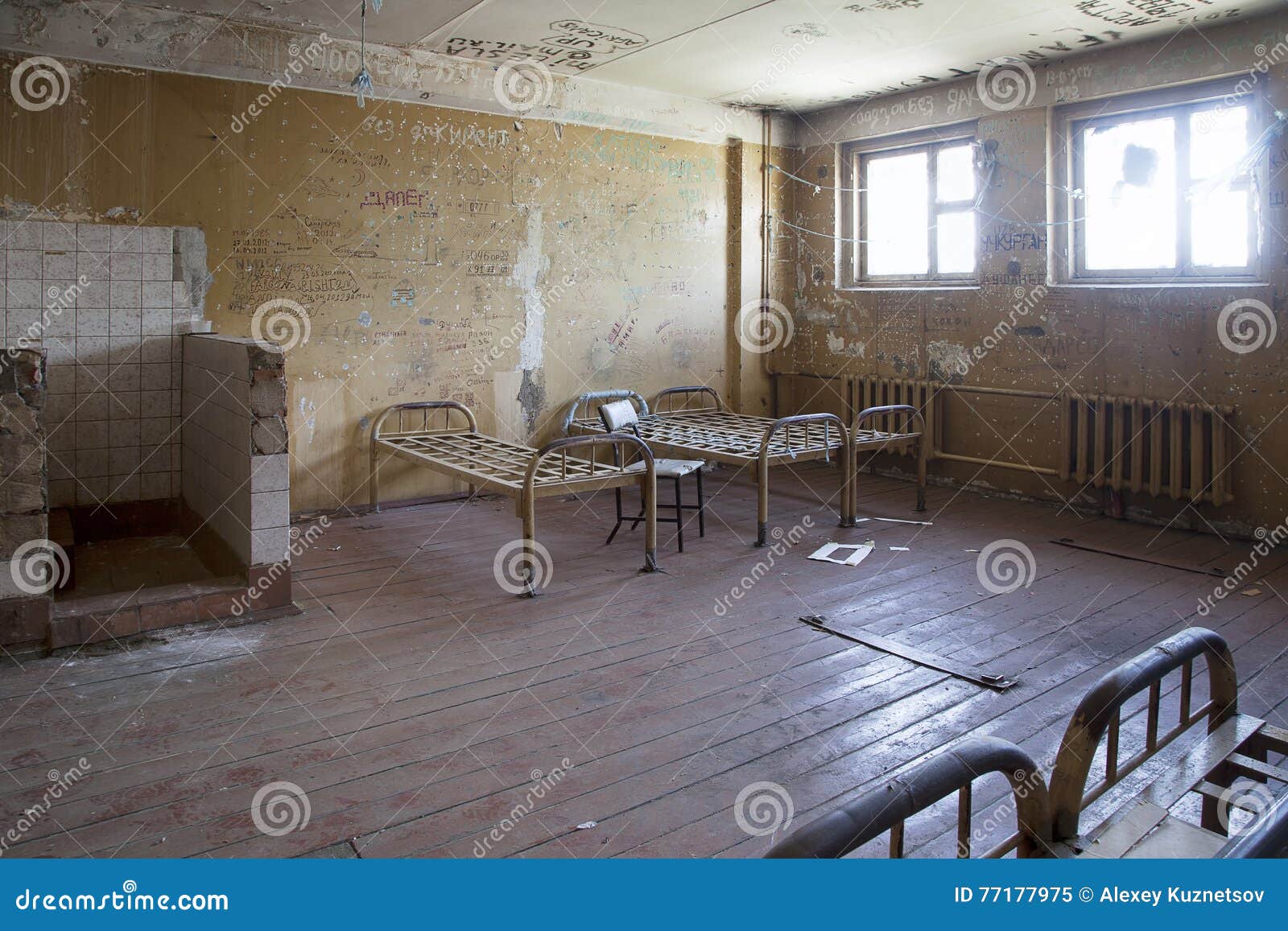 Interior of an Old Abandoned Prison Editorial Image - Image of crime ...