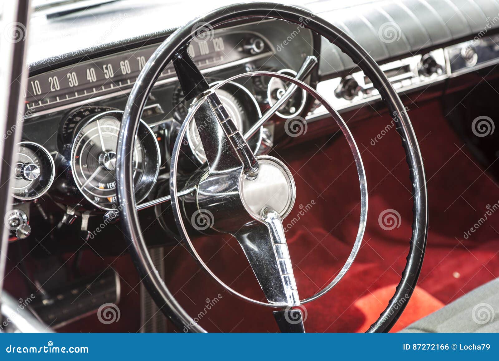 Interior of an Old American Car Editorial Photo - Image of classic ...
