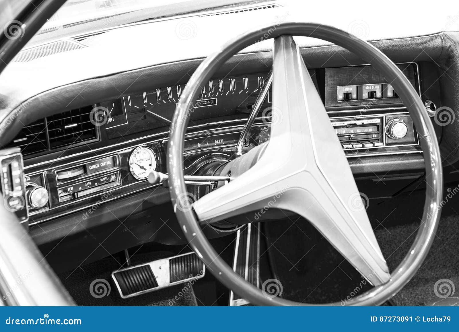 Interior of an Old American Car Editorial Photo - Image of silver ...