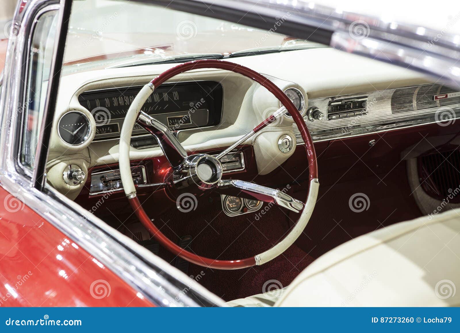 Interior of an Old American Car Editorial Image - Image of classic ...