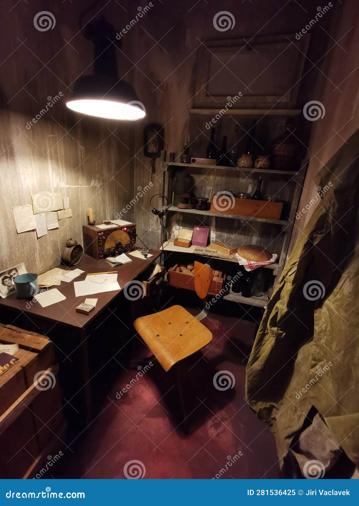 Interior of old basement stock image. Image of interior - 281536425