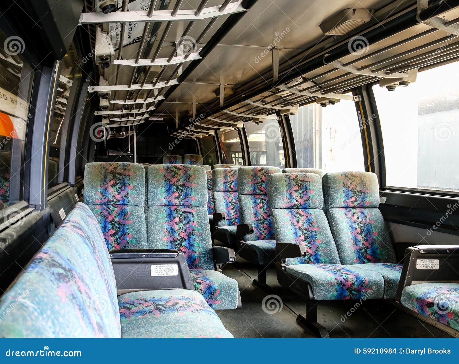 Interior of Old Bus stock photo. Image of transportation - 59210984