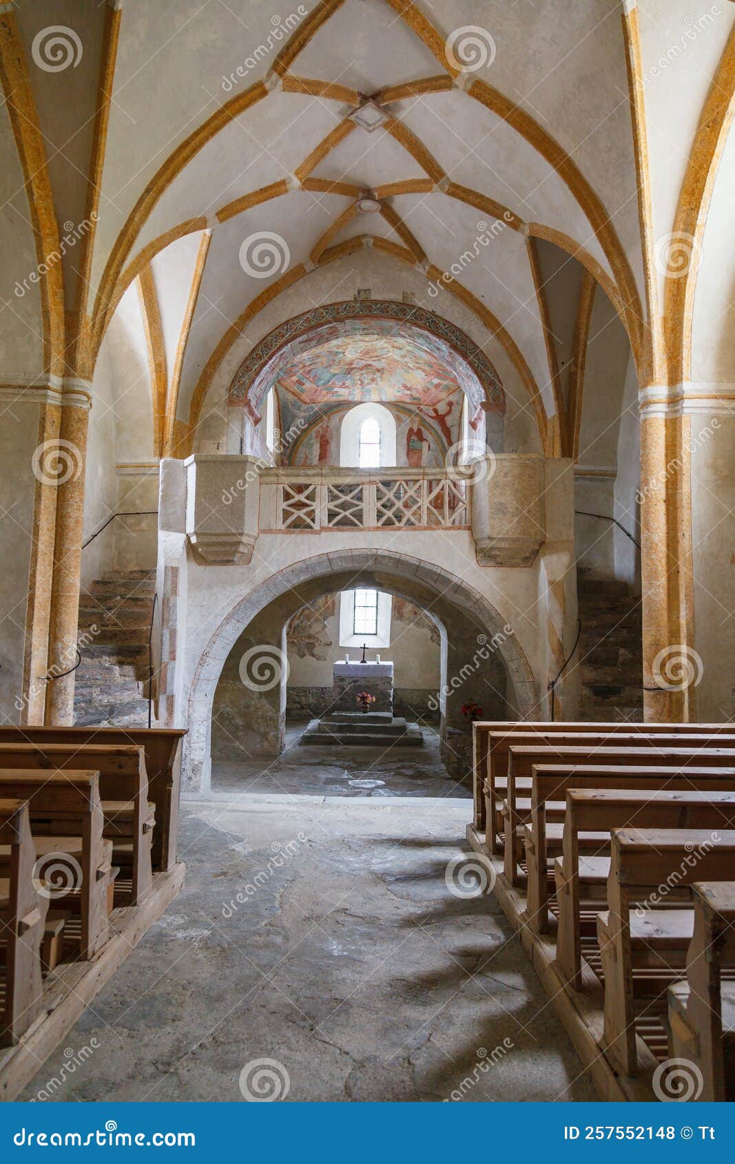 Interior of an old church stock photo. Image of vault - 257552148
