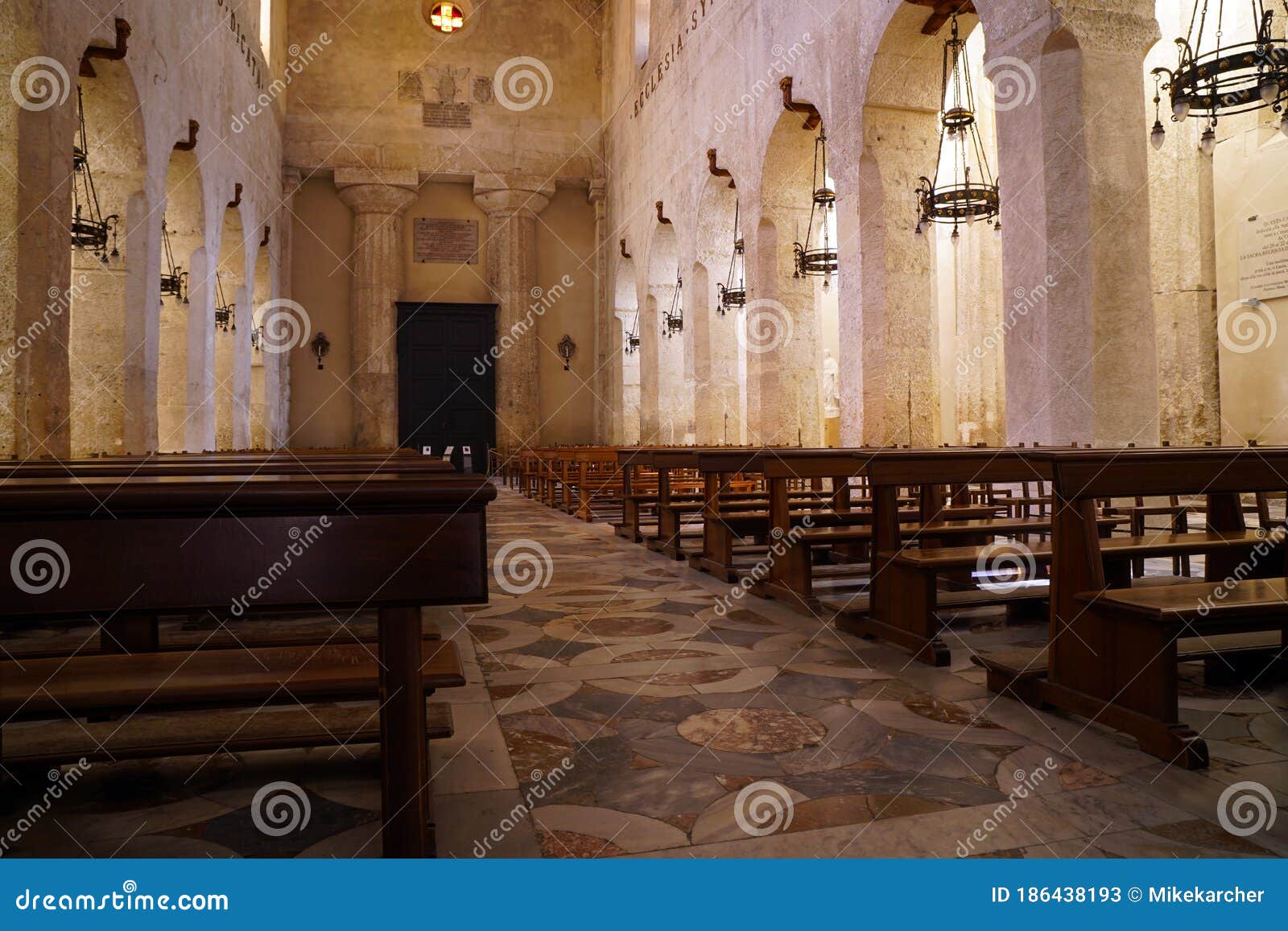 Interior of old church stock image. Image of cathedral - 186438193