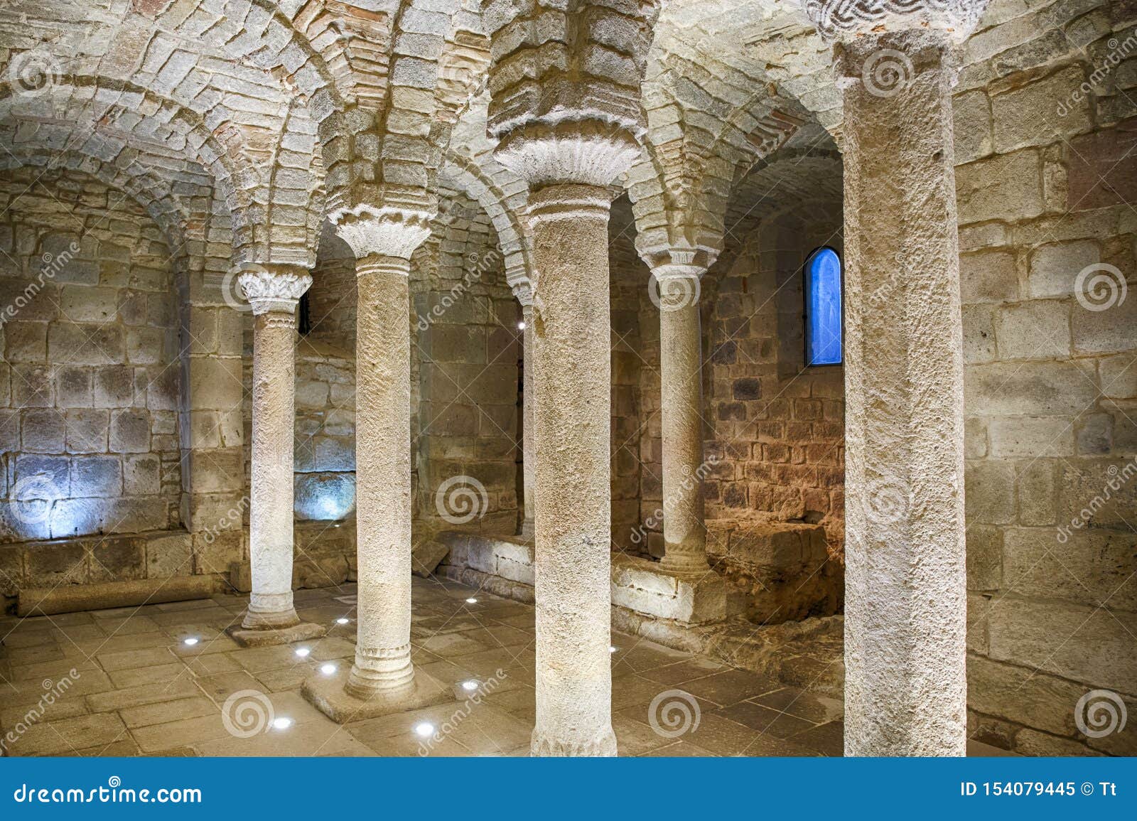 Interior in an old crypt stock image. Image of church - 154079445