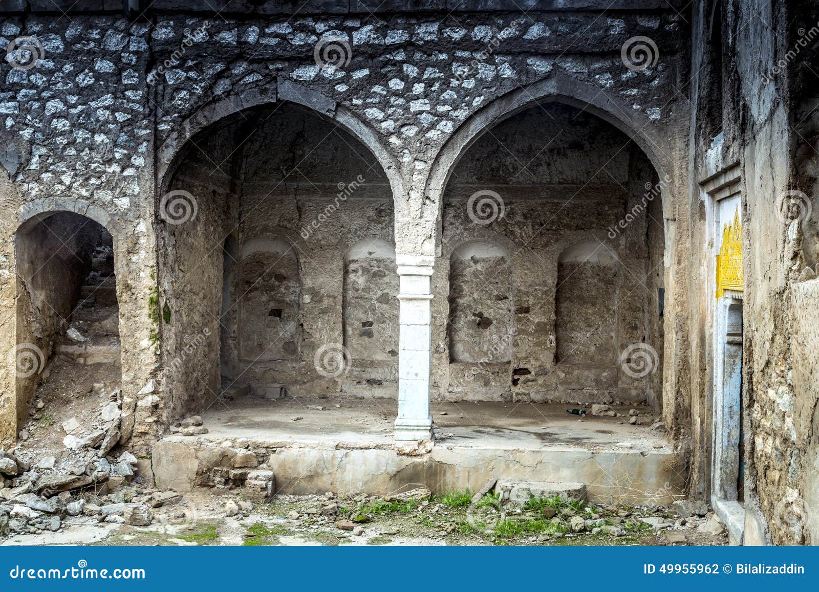 Interior of old house stock photo. Image of arches, construction - 49955962