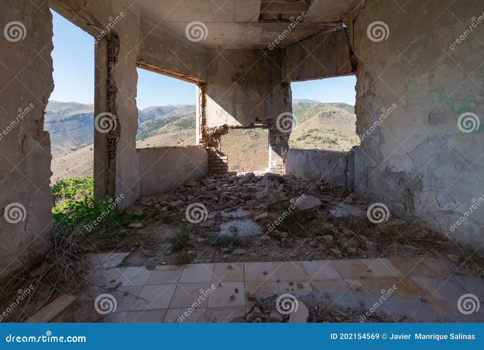 Interior of an Old House of a Mining Complex Stock Image - Image of ...