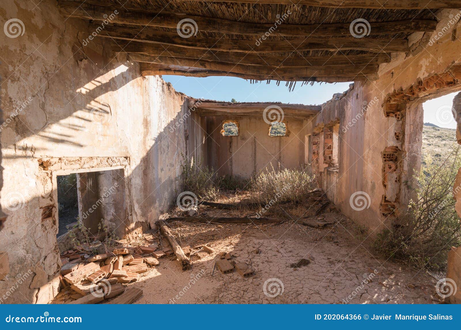 Interior of an Old House in a Mining Complex Stock Photo - Image of ...
