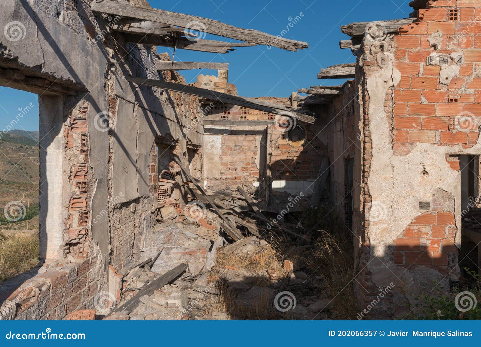 Interior of an Old House of a Mining Complex Stock Image - Image of ...