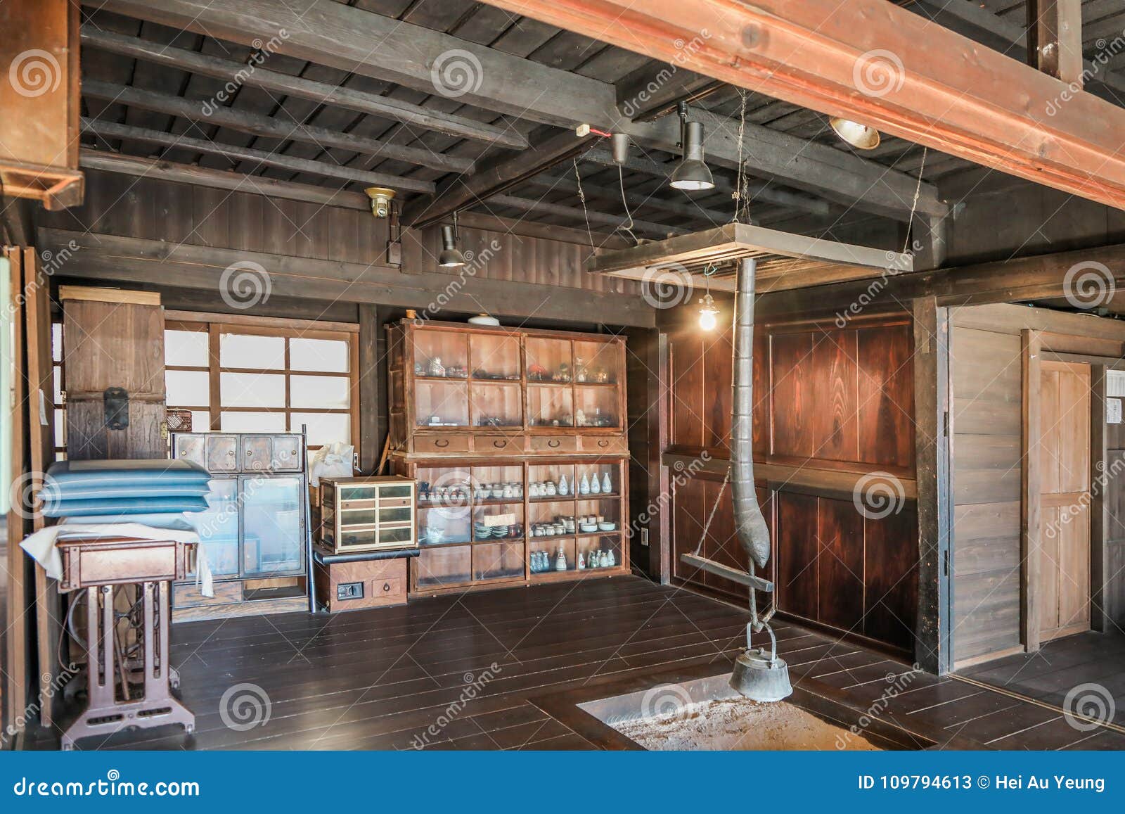 Interior of Old Japanese House Stock Image - Image of traditional ...