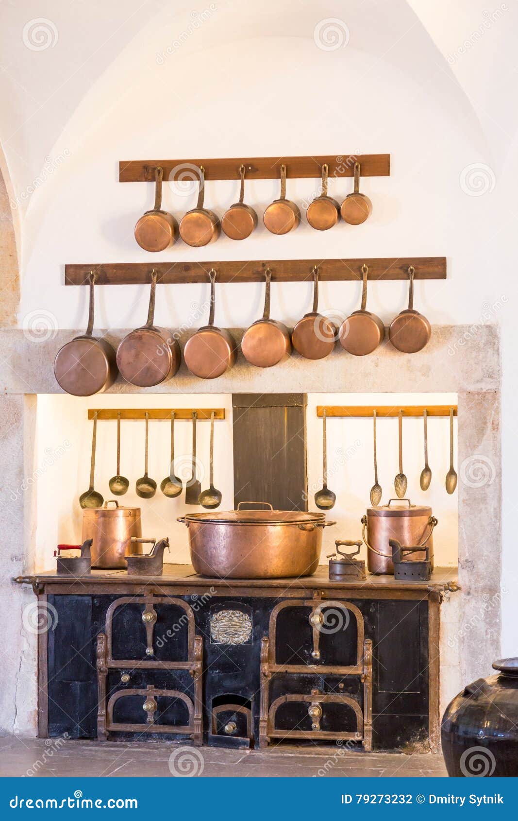 Kitchen And Vintage Equipment And Utensils Inside Victorian Workhouse ...