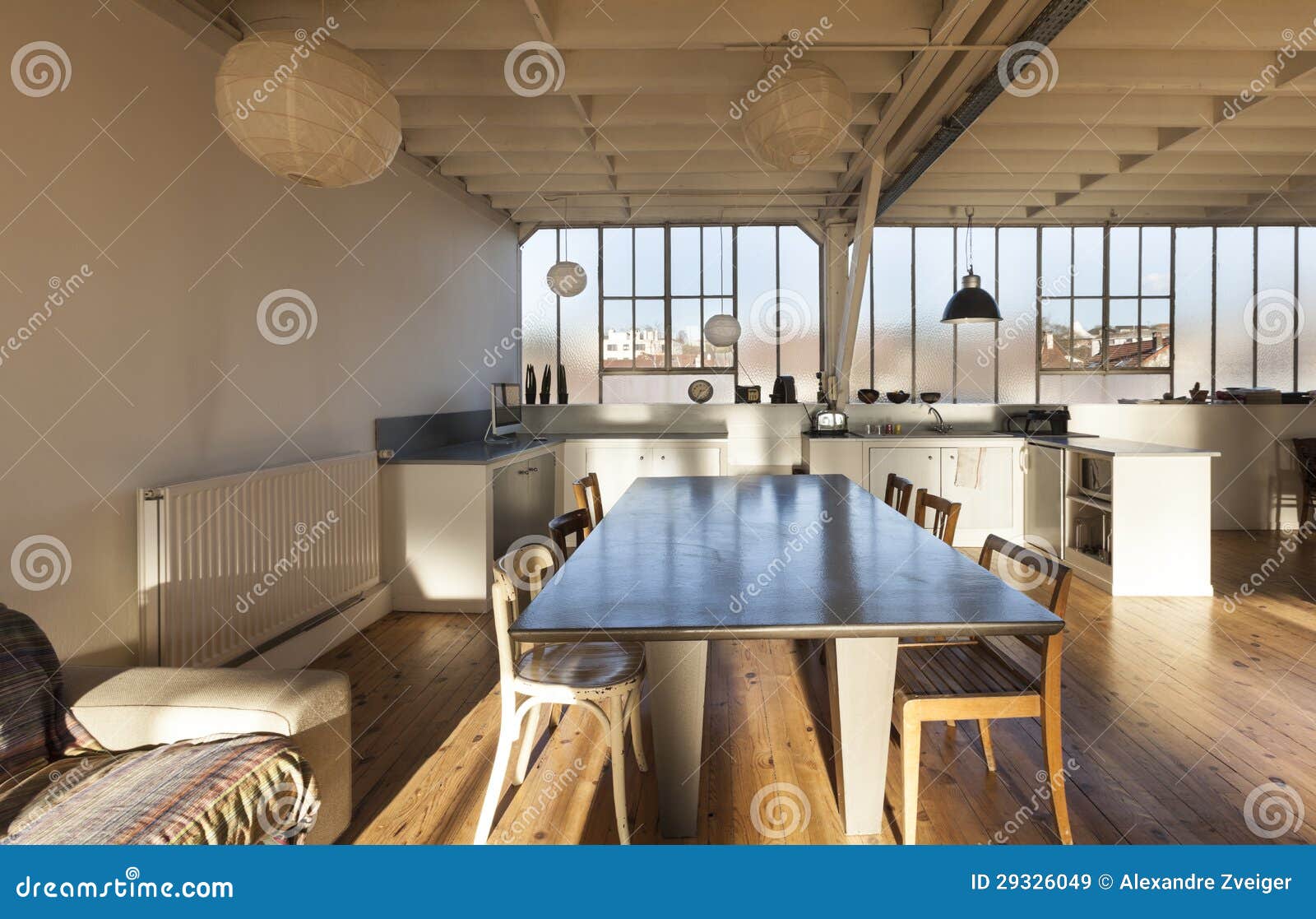 Interior old loft stock image. Image of indoor, white - 29326049