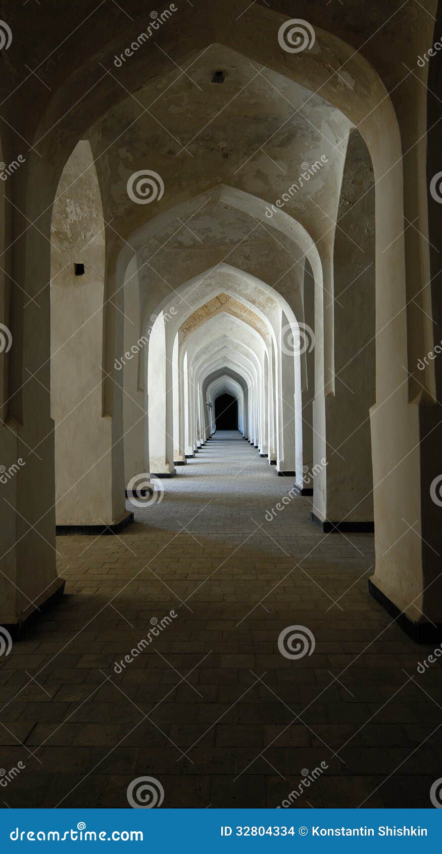 Interior of old mosque stock photo. Image of geometrical - 32804334