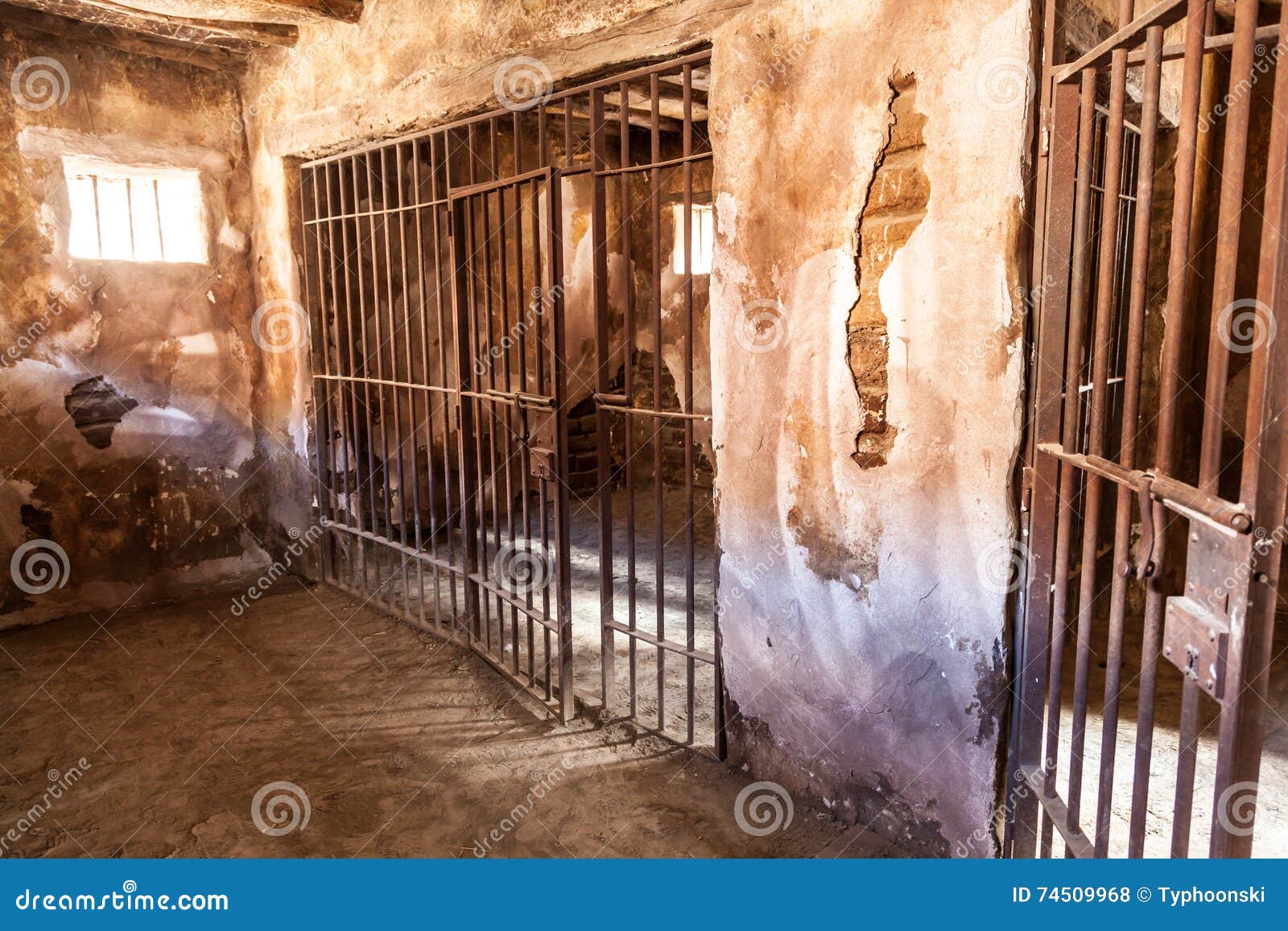 Interior of an old prison stock photo. Image of abandoned - 74509968
