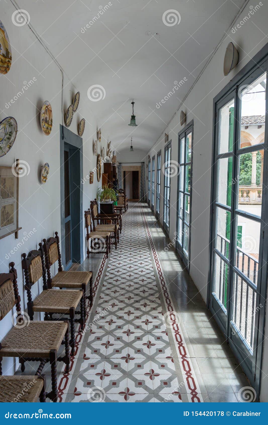 Interior of the Old Spanish Manor Editorial Stock Photo - Image of ...